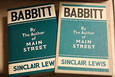Babbitt Sinclair Lewis First Edition Library by Sinclair Lewis | Goodreads