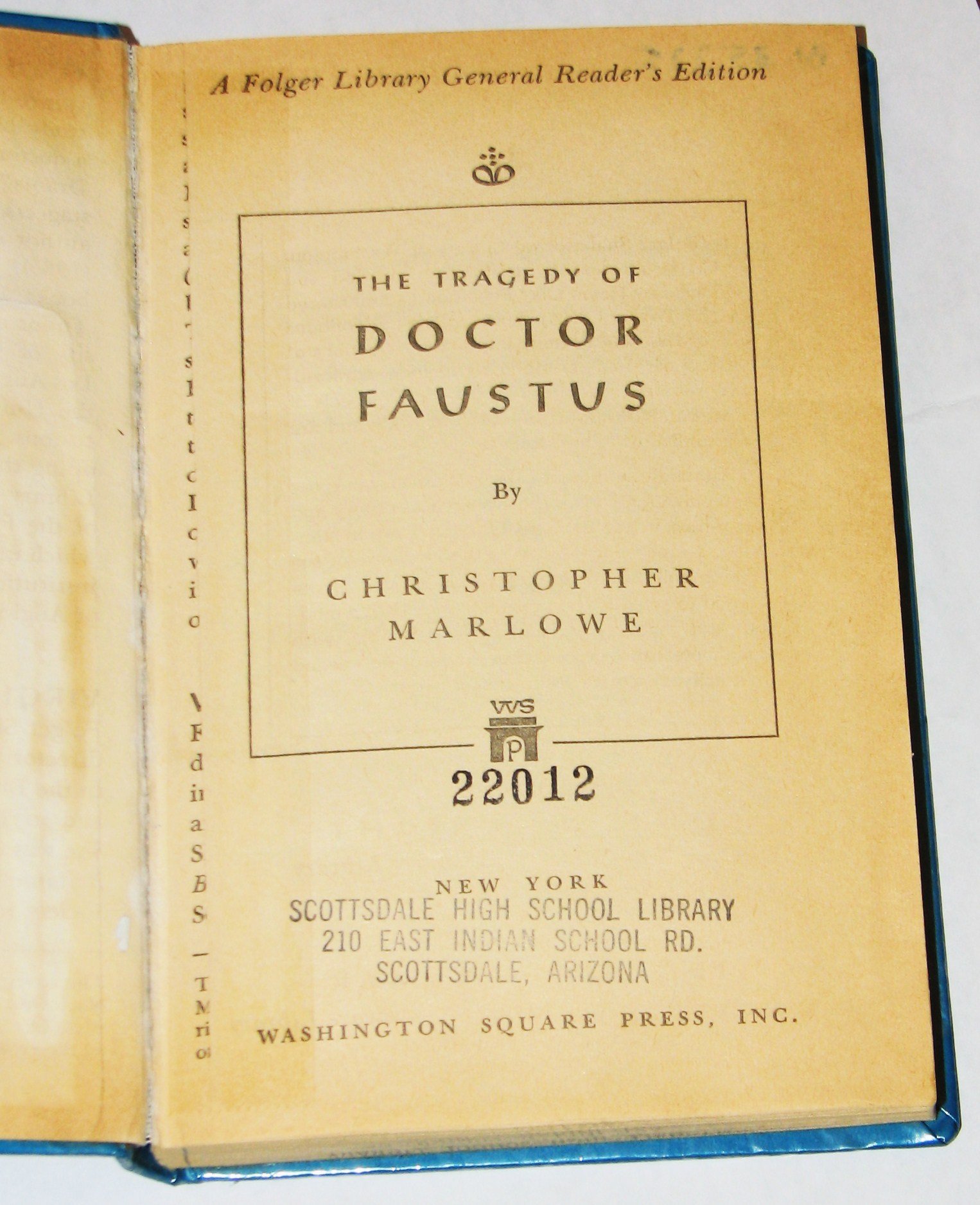 The Tragedy of Doctor Faustus by Virginia A. Marlowe, Christopher ...