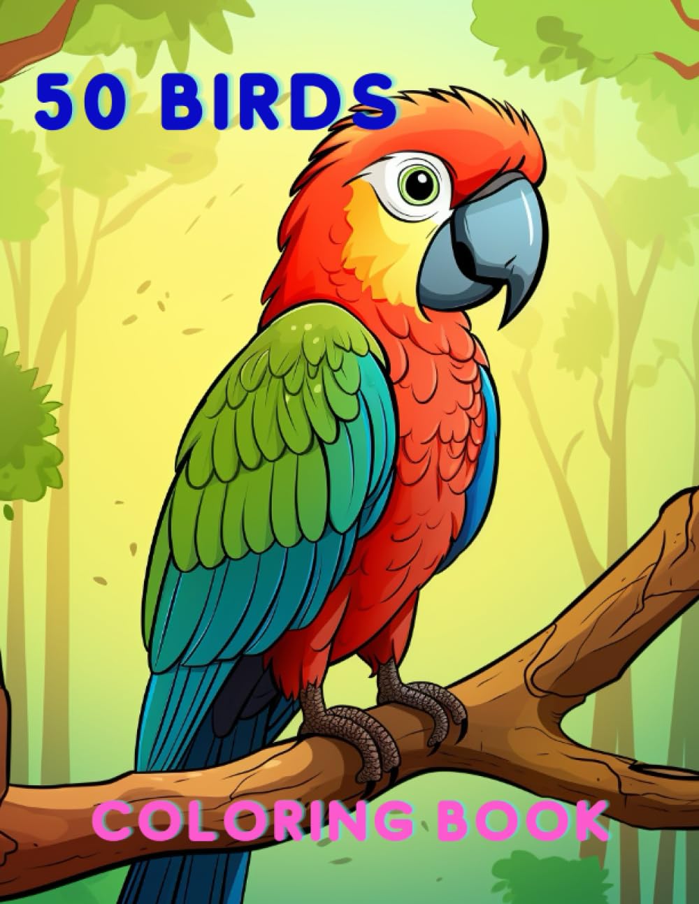 50 birds coloring book: Awesome 50 Birds Coloring Book by Kyungju Kim ...