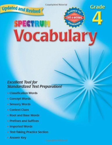 By Spectrum Editorial Board - Spectrum:Vocabulary Gr. 4 by Spectrum ...