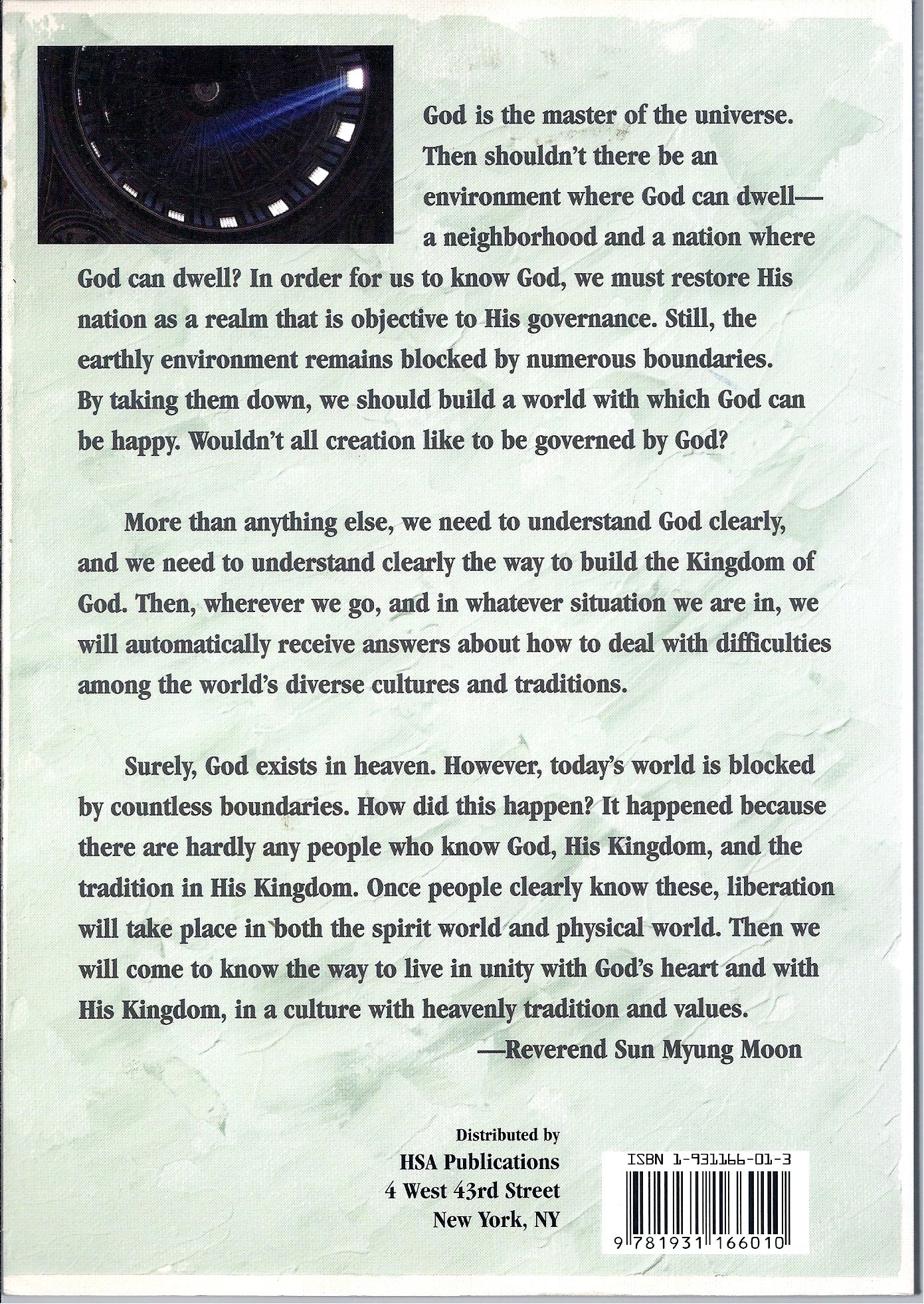 True Family and World Peace: Speeches by the Reverend and Mrs. Sun ...