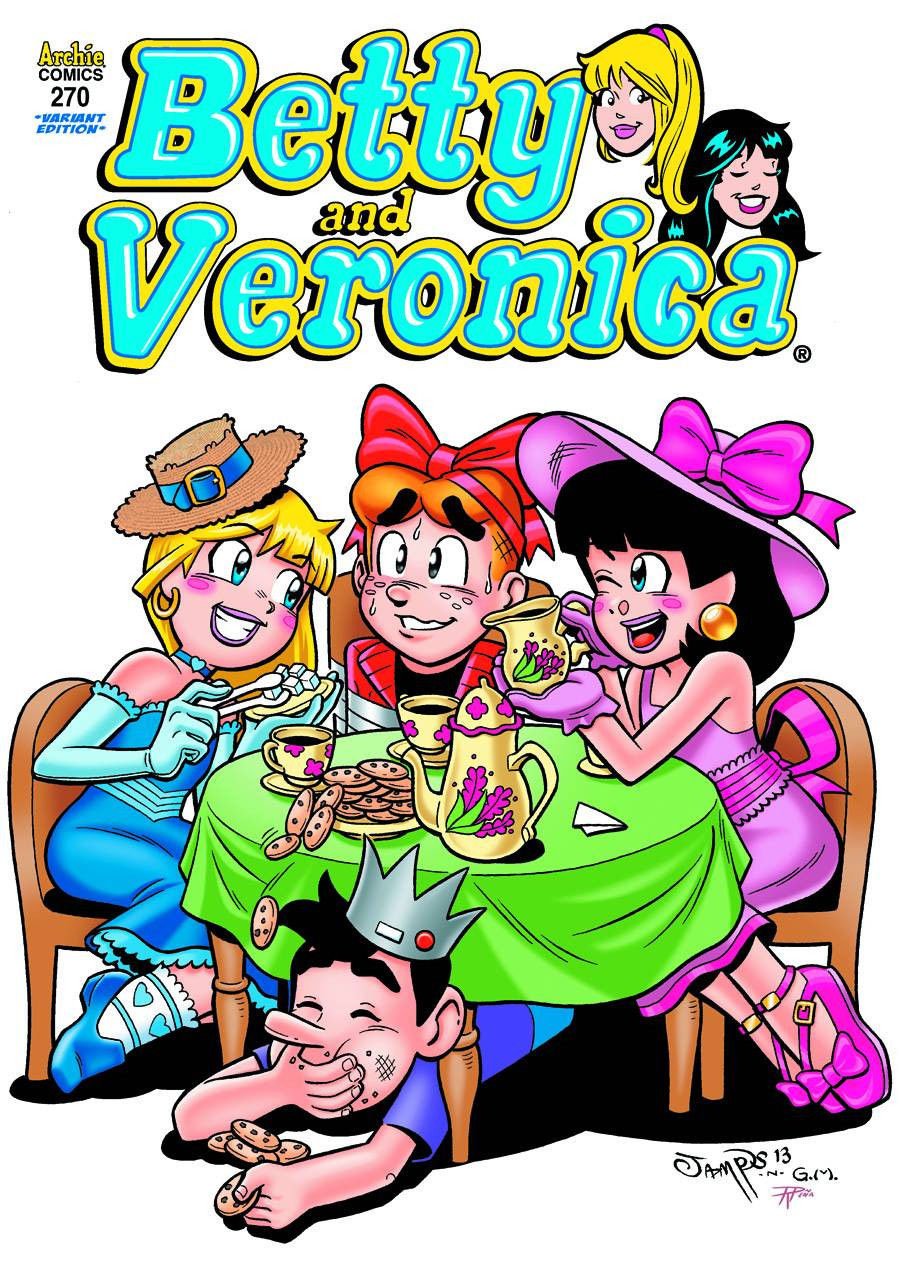 Betty and Veronica #270 Chibi Tea Party Archie in Drag Variant Cover ...