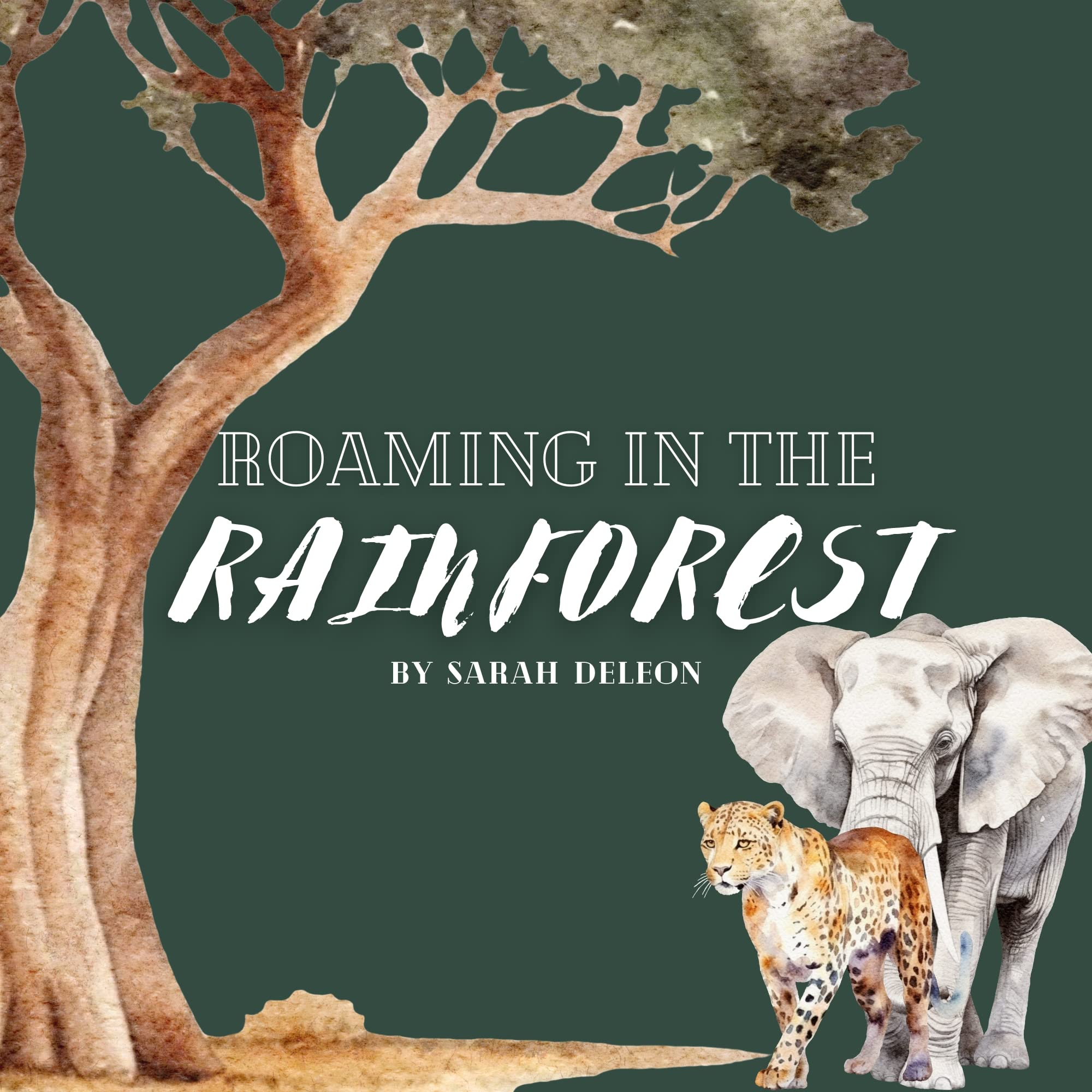 "Roaming in the Rainforest" Childrens Toddlers Kids Jungle Animals Book ...