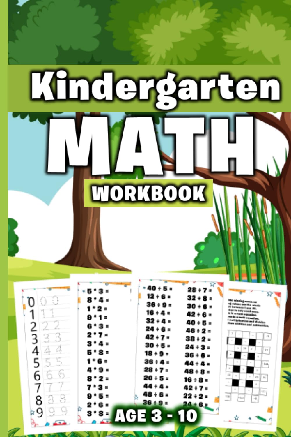Kindergarten Math Workbook: 1st Grade Workbook Age 3-10 | Homeschool ...