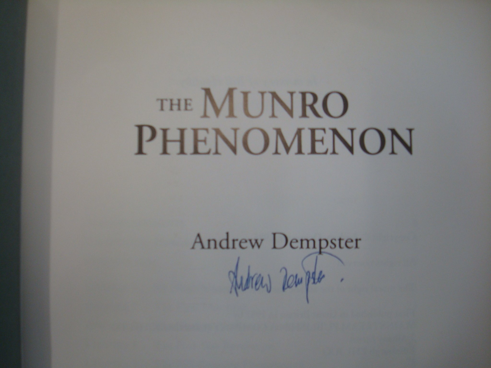 The Munro Phenomenon by Andrew Dempster | Goodreads