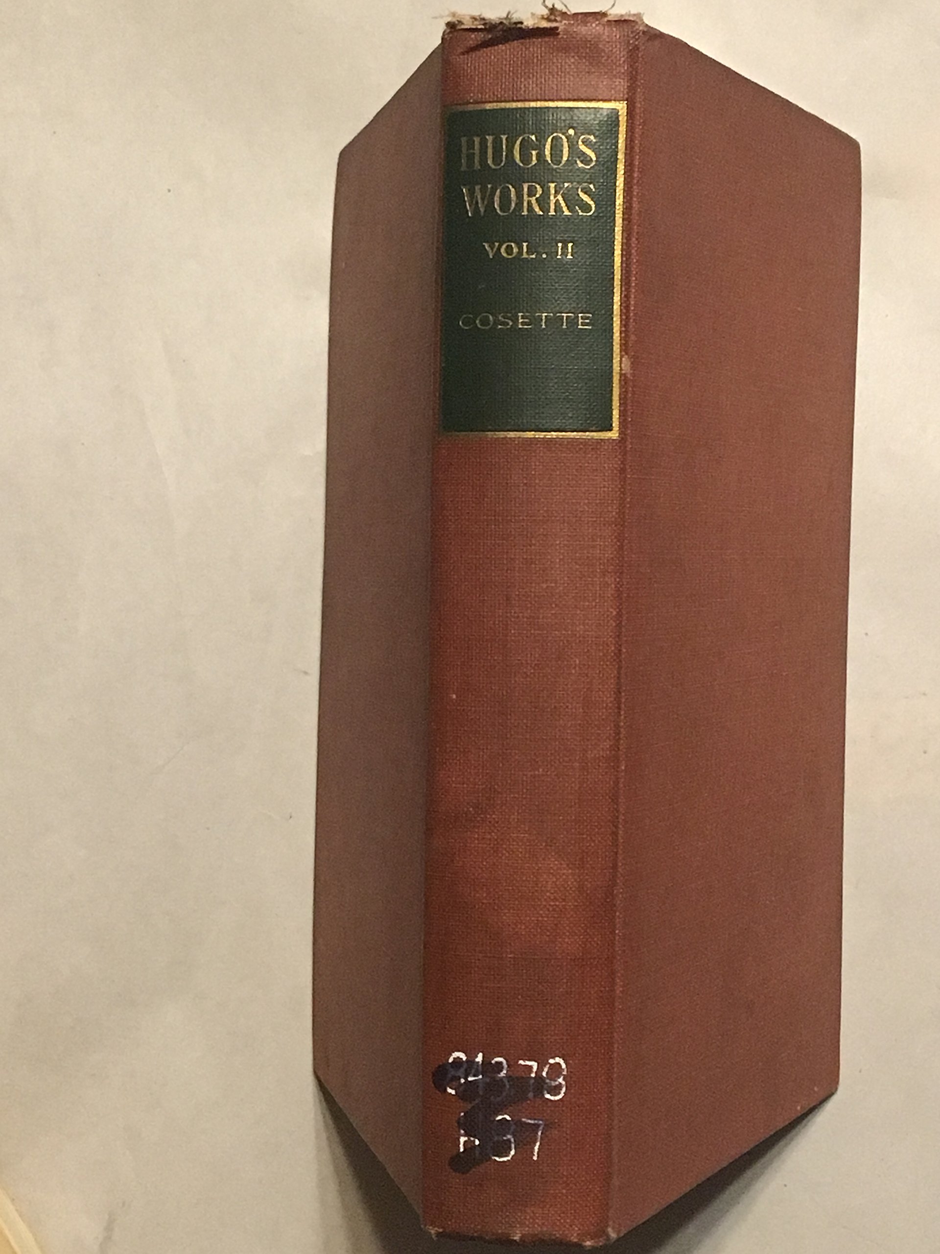 Victor Hugo's Works: Volume II: Les Miserables-Cosette by Victor Hugo ...