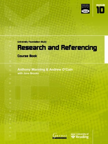 Research and Referencing: University Foundation Study Course Book ...