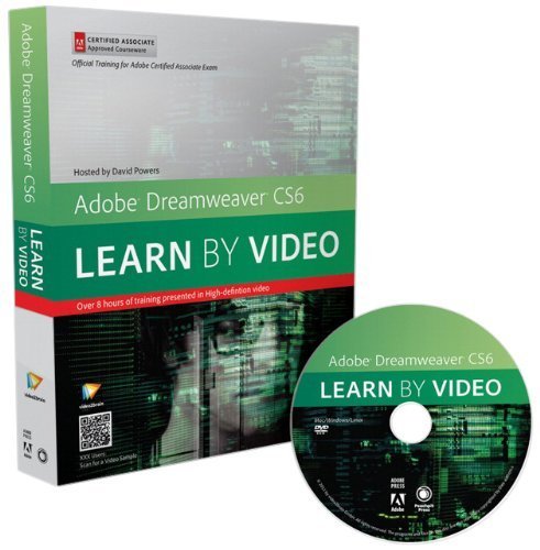 Adobe Dreamweaver CS6: Learn by Video: Core Training in Web Communication 1st edition by ...