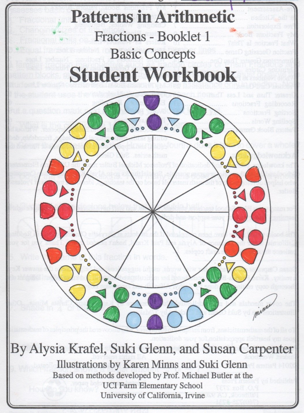 Patterns in Arithmetic: Fractions: Booklet 1 Student Workbook - Basic ...