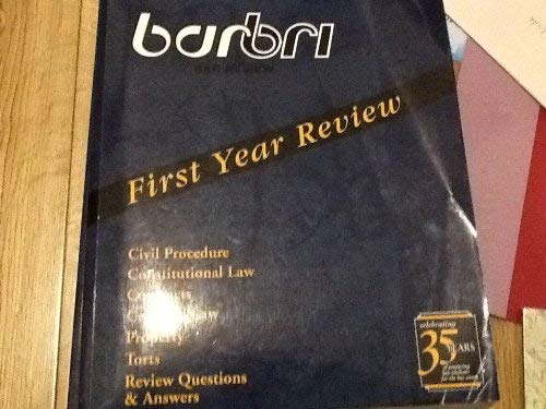 BAR/BRI Bar Review: First Year Review by Mariet Westermann | Goodreads
