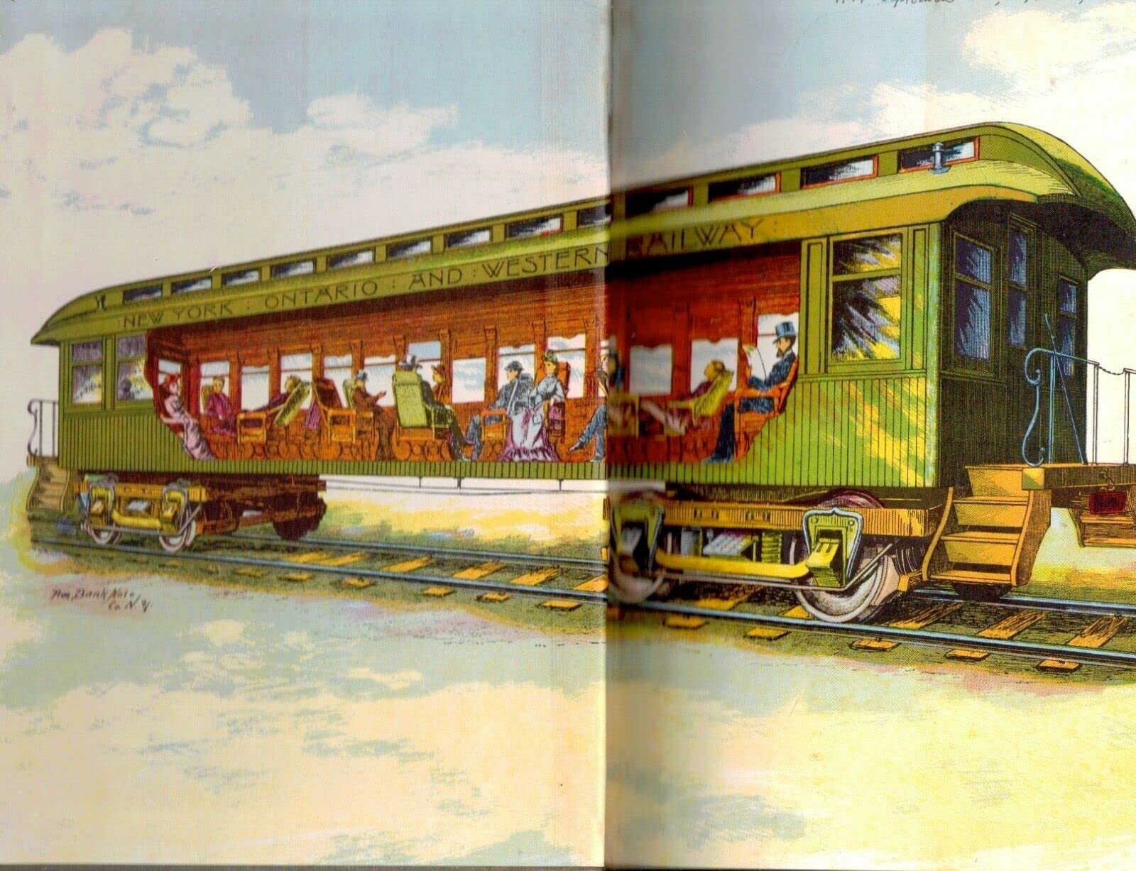 RARE 1959 TRAINS RAILROADS O&W NEW YORK ONTARIO & WESTERN RAILROAD MAPS ...