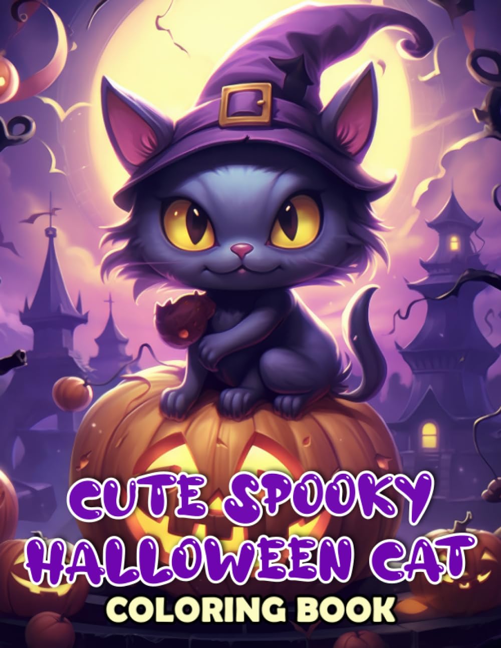 Cute Spooky Halloween Cat Coloring Book: Embark on a Colorful Journey ...