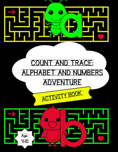 Count and Trace: Alphabet and Numbers Adventure: Fun Workbook To Color ...