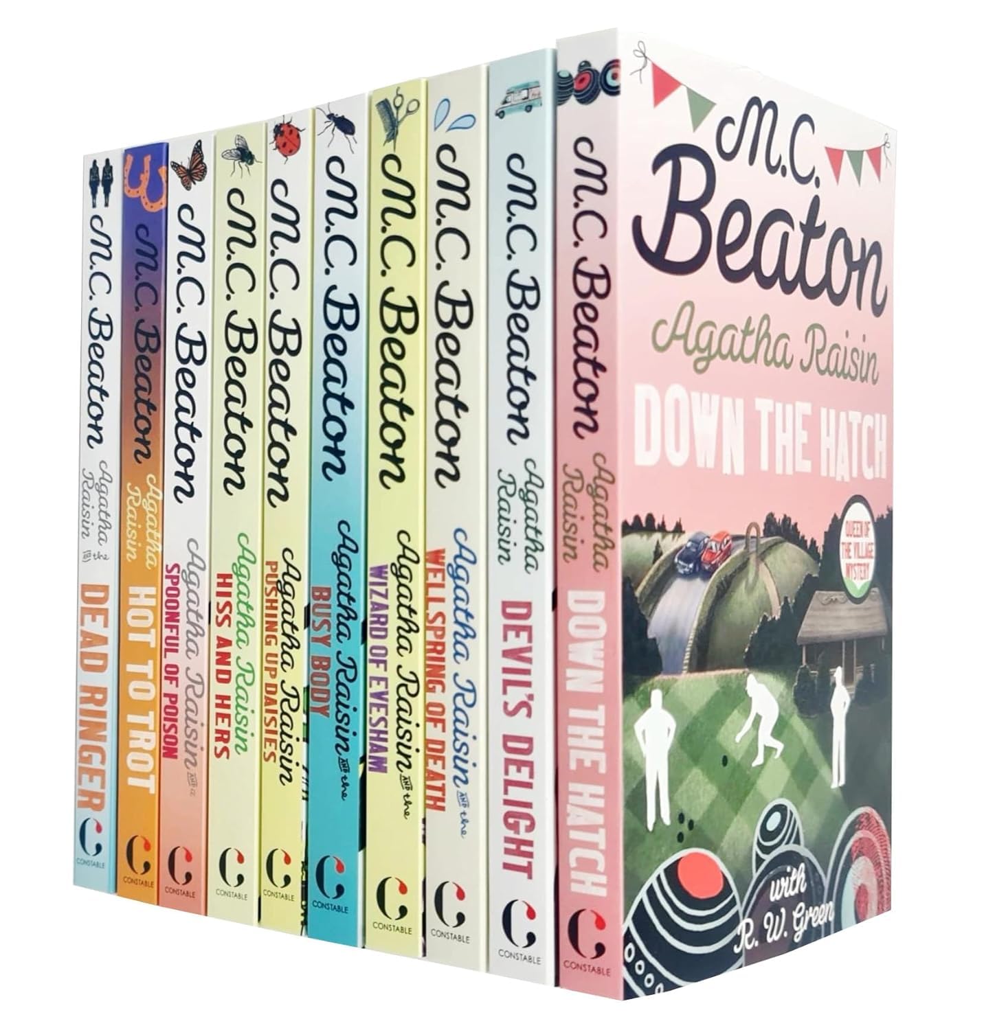 MC Beaton Agatha Raisin Series 10 Books Collection Set by M.C. Beaton ...