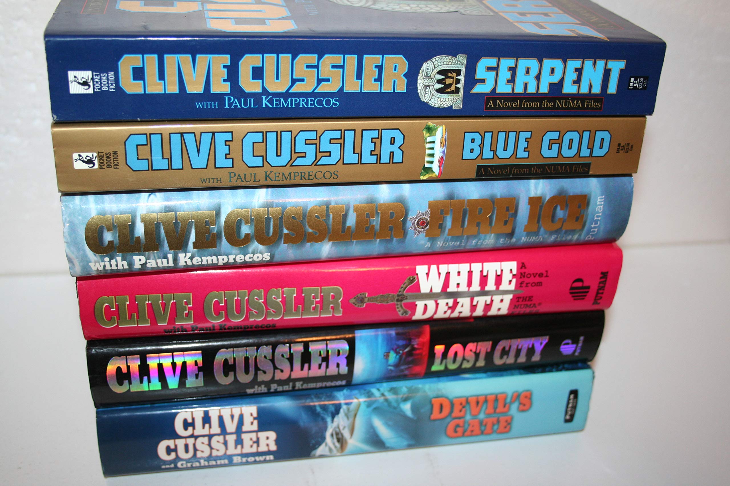 Clive Cussler 6-title collection of Kurt Austin Novels from The Numa ...
