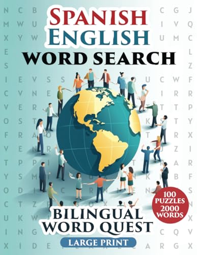 Spanish English Word Search: Fun Learning With Bilingual Word Puzzles ...