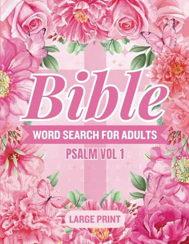 Bible Word Search Large Print Psalms Volume 1: Christian Word Search ...