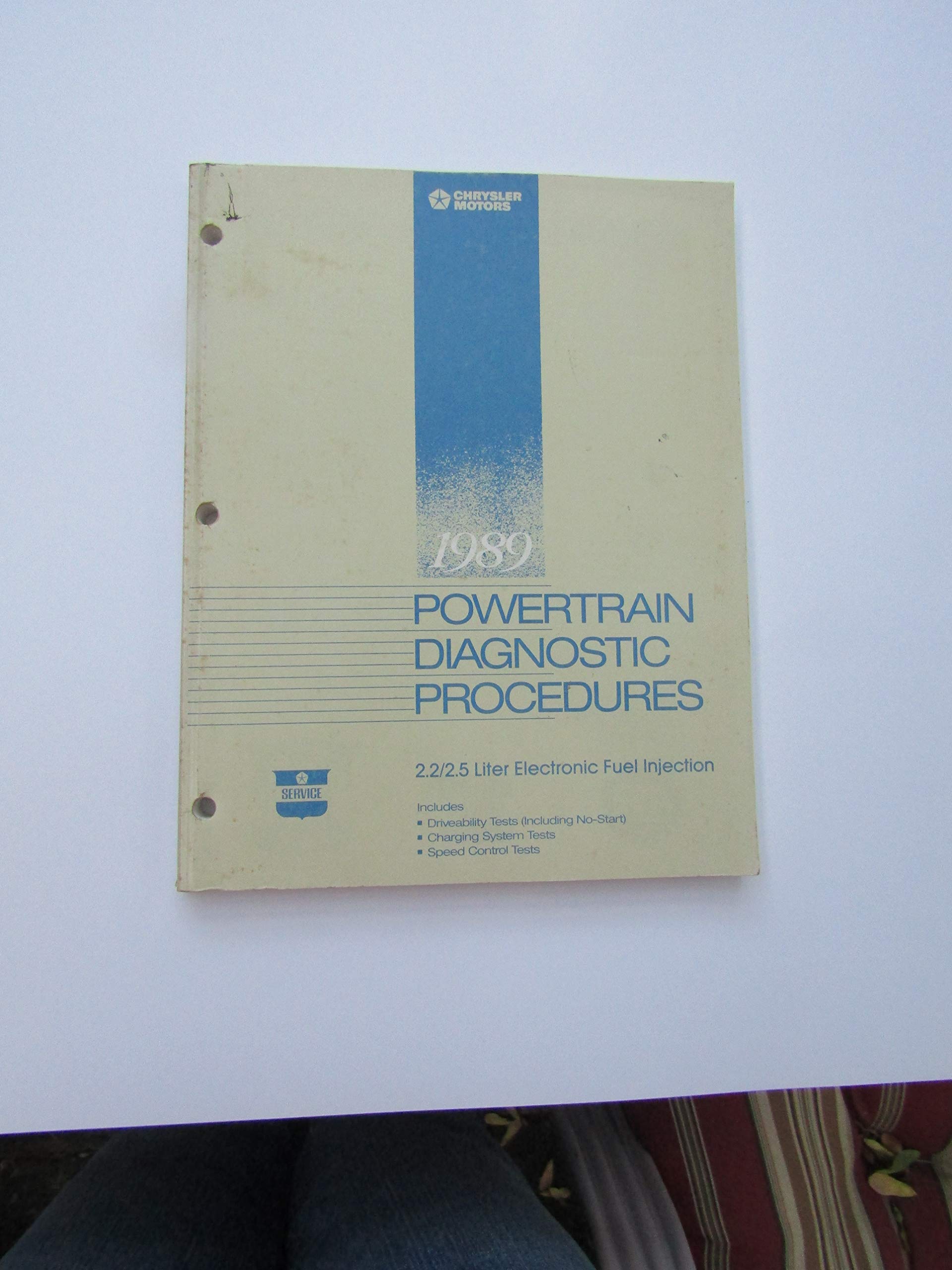 1989 Powertrain Diagnostic Procedures 2.2/2.5 Liter Electronic Fuel ...
