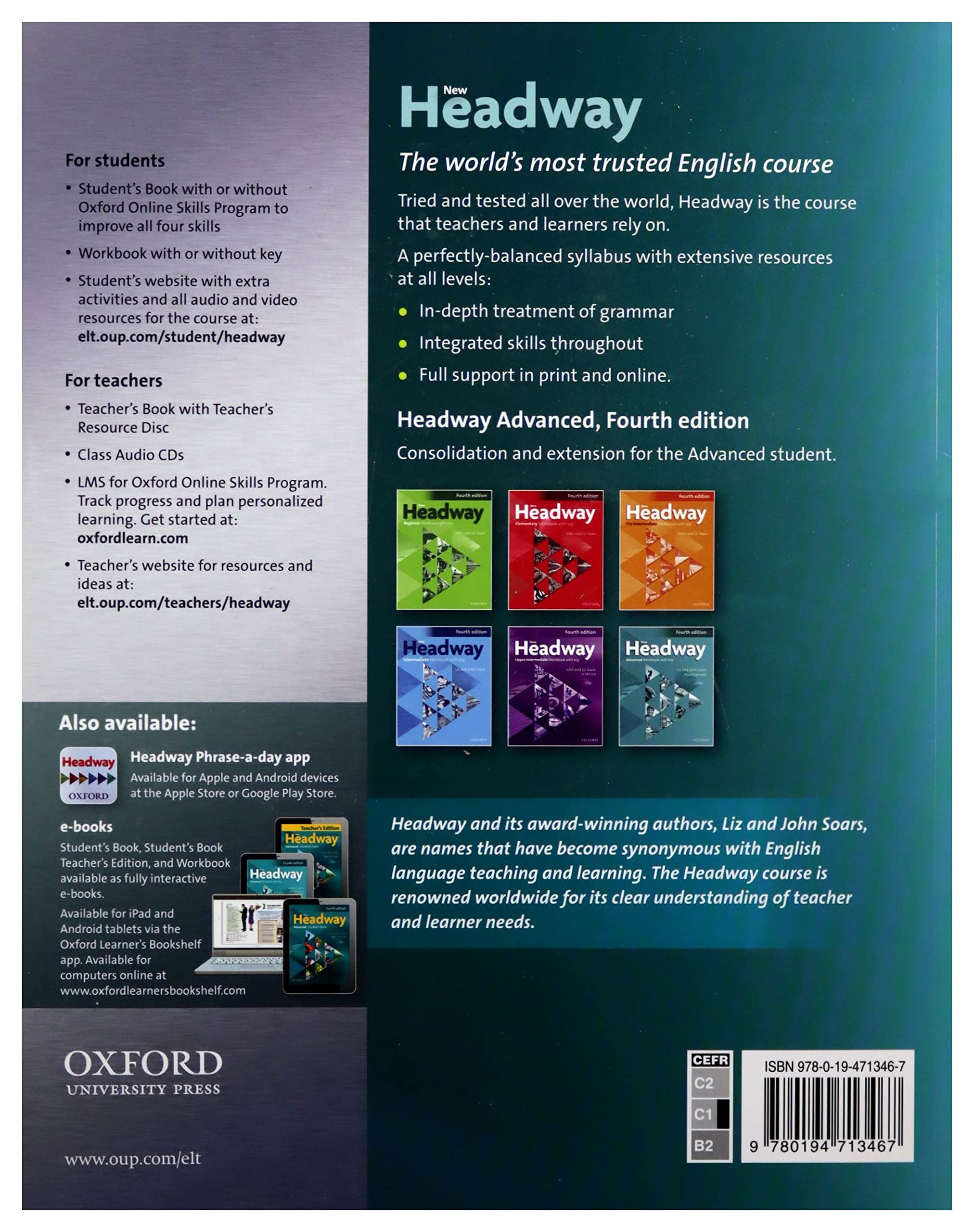 New Headway, 4th Edition Advanced: Workbook without Key 2019 Edition by ...