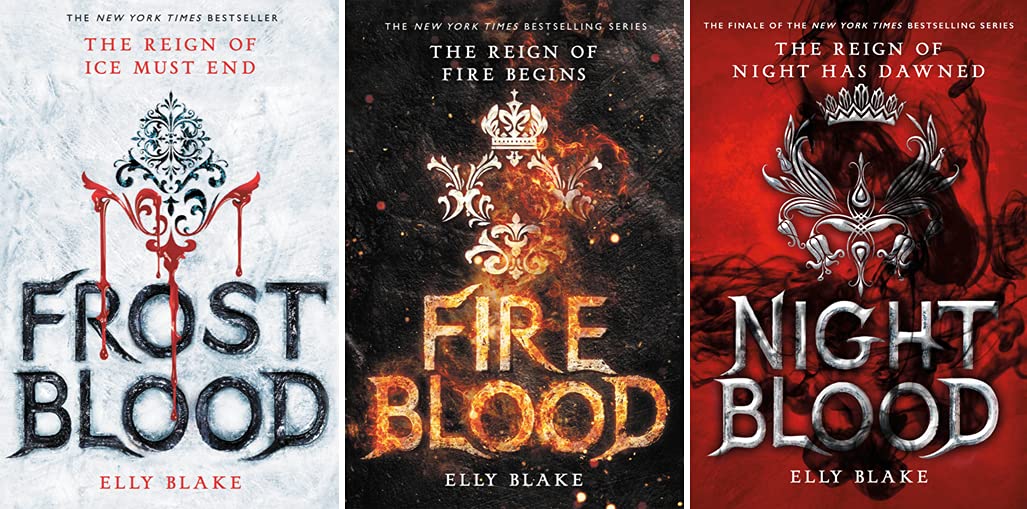 The Frostblood Saga (Frostblood, Fireblood, Nightblood) by Elly Blake ...