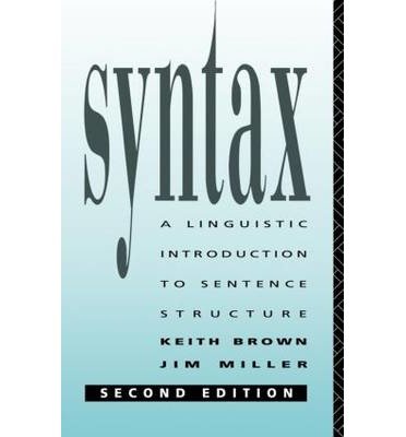 [(Syntax: Linguistic Introduction to Sentence Structure: A Linguistic ...