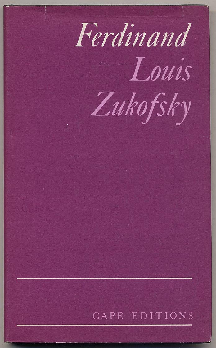 Ferdinand,: Including [the prefatory piece] It was by Louis Zukofsky ...
