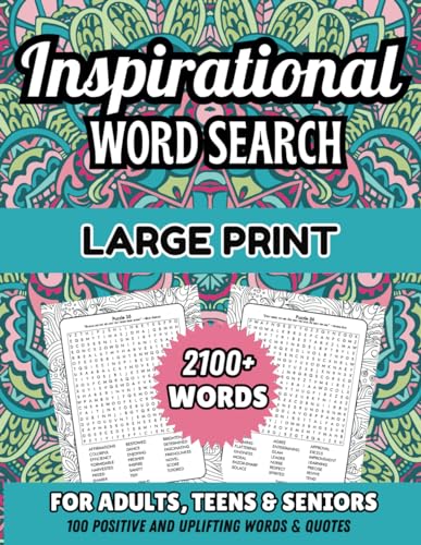 Inspirational Word Search: Uplifting Word Search for All Ages: Large ...