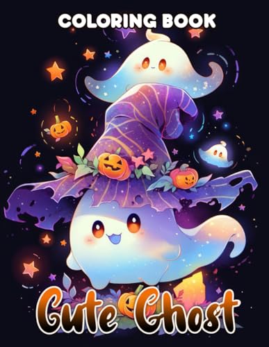 Cute Ghost Coloring Book: Explore Playful Spirits and Whimsical Haunts ...