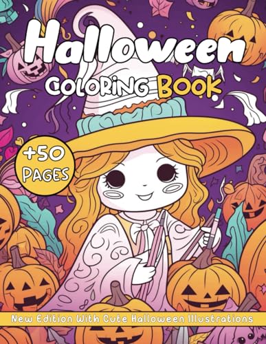 Cute Halloween Coloring Book For Kids: New edition with Cute Halloween ...