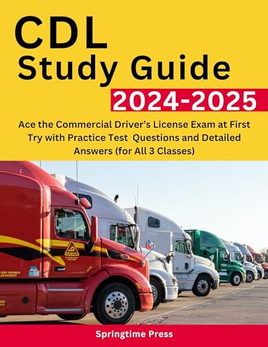 CDL Study Guide 2024-2025: Commercial Driver’s License Exam Prep with ...