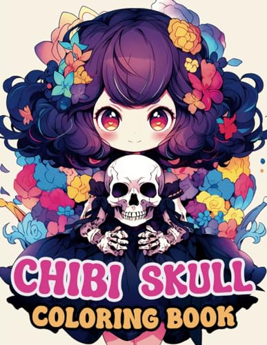 Chibi Skull: Kawaii & Creepy Skull, Gothic and Cute Anime Cartoon Style ...