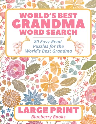 World's Best Grandma Word Search: 1400+ Word Search Easy-to-Read Puzzle ...