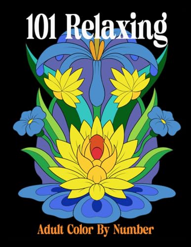 101 Relaxing Adult Color By Number: Mindfulness Color By Number Gift ...