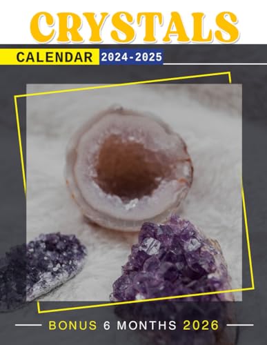 Crystals Calendar 2024 - 2025: Three Years Calendar, Stunning Crystal ...