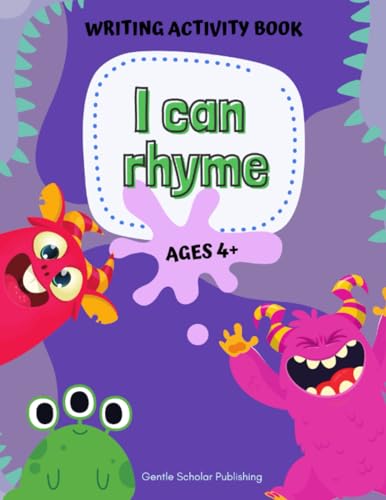 I can rhyme WRITING ACTIVITY BOOK: Fun Tracing For Kids Ages 4+ With ...