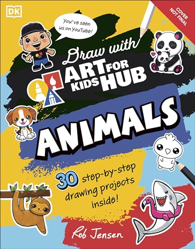 Draw with Art for Kids Hub Animals Paperback Jensen, Rob Art for Kids ...