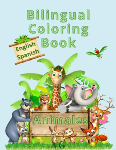 Bilingual Coloring Book - Animales: Libro para colorear y aprender ...