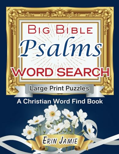 Psalms Big Bible Word Search Large Print Puzzles A Christian Word Find ...