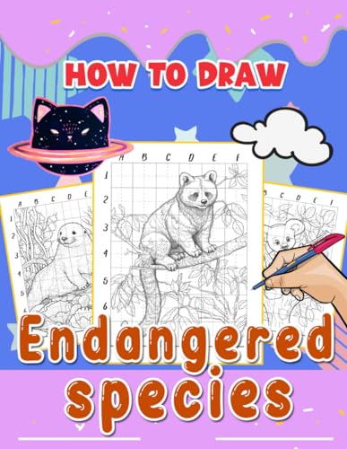 How To Draw Endangered Species: Educational Coloring Book to Raise ...