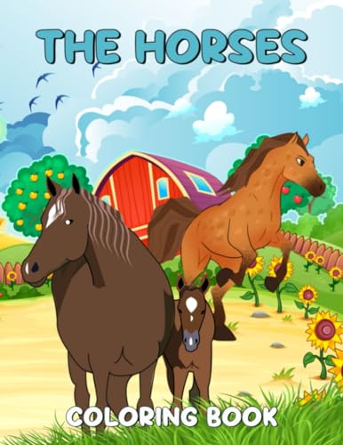 The Horse JUMBO Coloring Book: (100 PAGES), Deluxe The Horse Coloring ...
