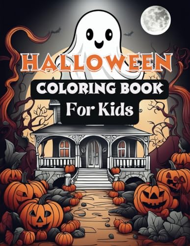 Embrace the Magic of Children Halloween Coloring Workbooks for Kids ...