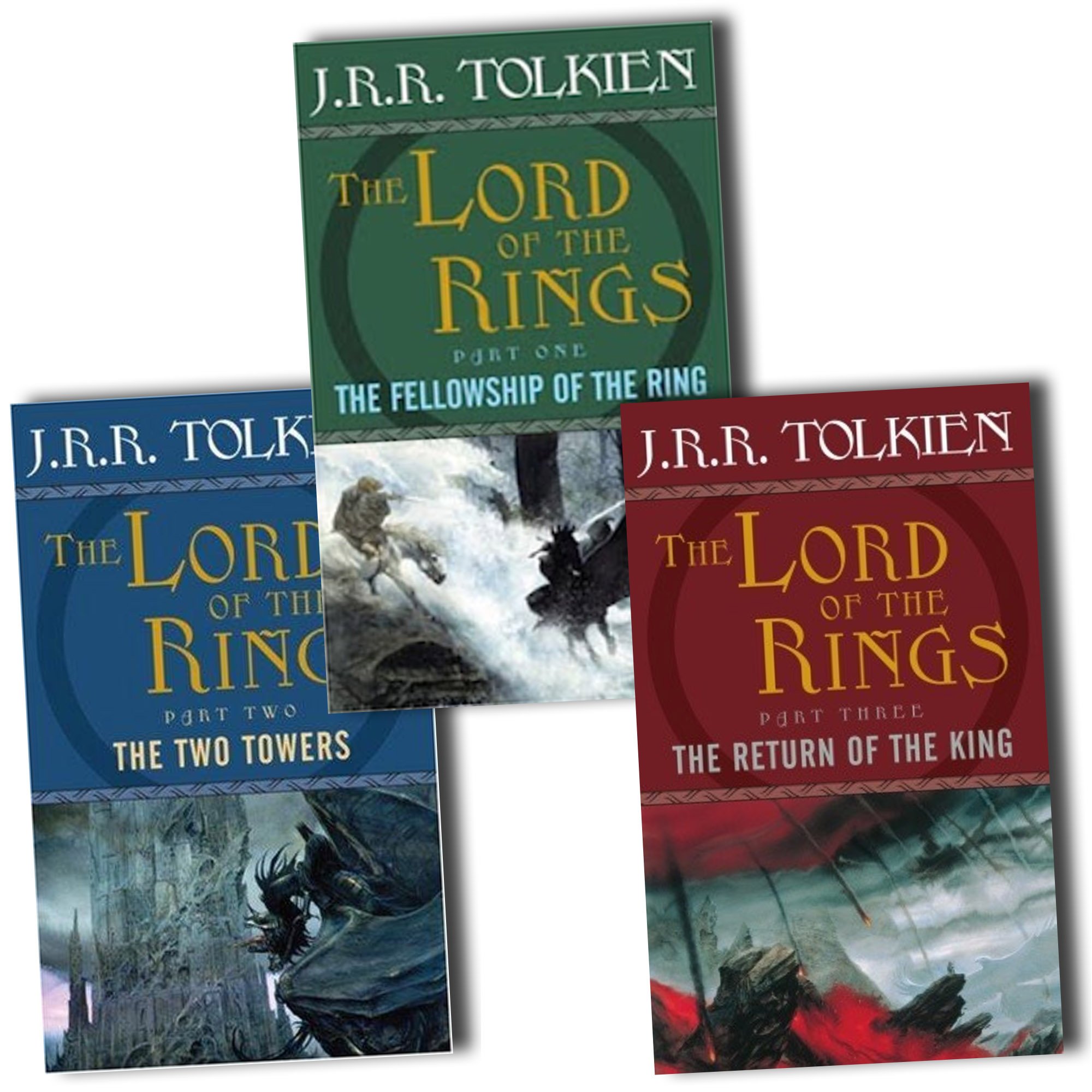 The Lord Of The Rings Collection J R R Tolkien 3 Books Set Pack by J.R ...