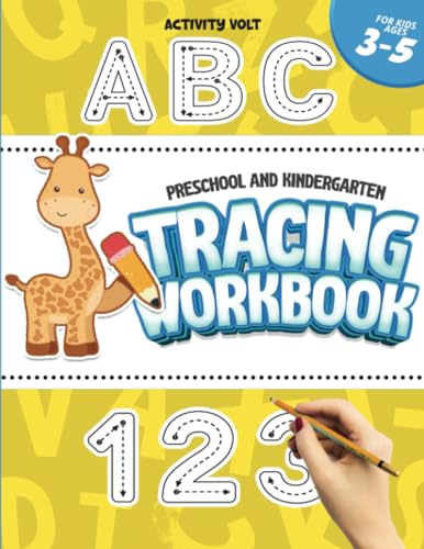 Preschool and Kindergarten Tracing Workbook: A-Z Letters and 1-10 ...