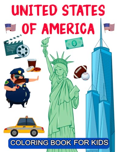 United states of americaColoring Book For Kids: discoverunited states ...