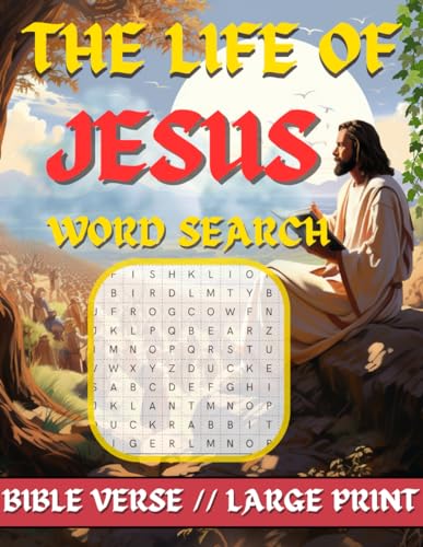 The Life of Jesus Word Search Large Print: Parables of Jesus Bible Word ...