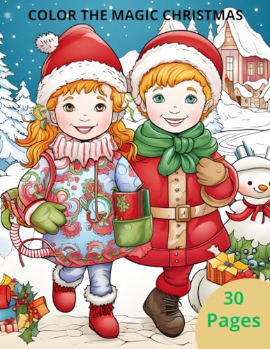 COLOR THE MAGIC CHRISTMAS: Christmas: Paint your Own Happiness with 30 ...