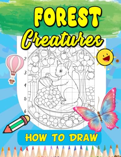 How To Draw Forest Creatures: Interactive Coloring Book for Toddlers ...