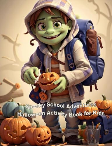 Spooky School Adventures: Halloween Activity Book for Kids by fna ...