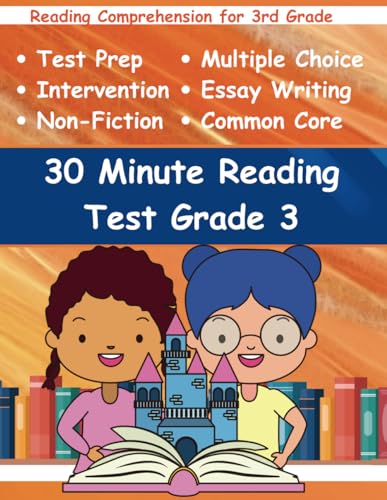 30 Minute Reading Test Grade 3: Reading Comprehension for 3rd Grade by ...