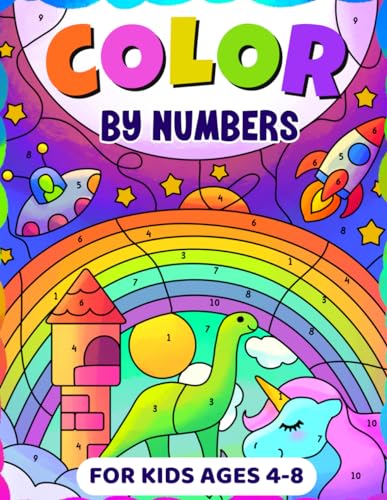 Color By Numbers for Kids Ages 4-8: A Fun Coloring Book for Boys ...